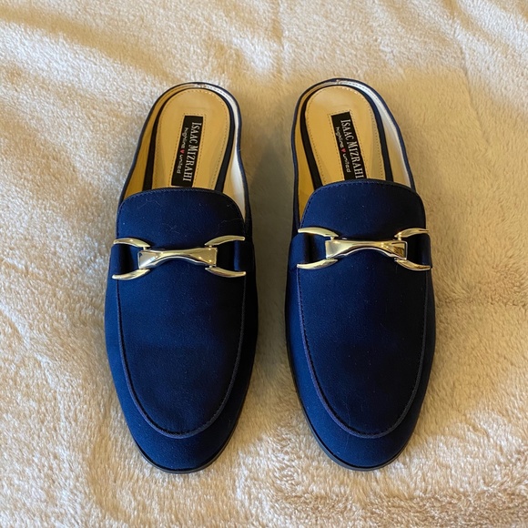Isaac Mizrahi | Shoes | New Isaac Mizrahi Scarlett Mules Loafers Navy ...